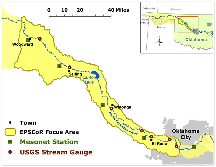 North Canadian River Watershed Study Area | OK EPSCoR